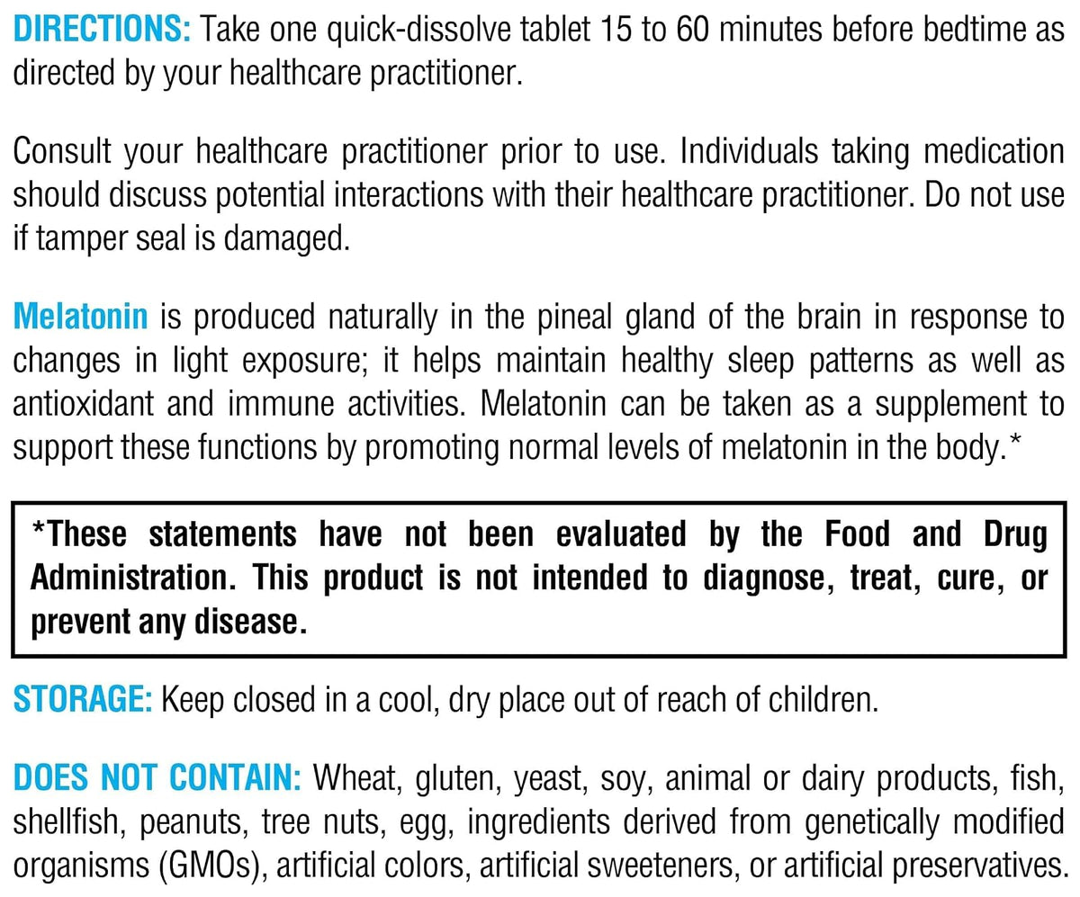 melatonin tablets for better sleep