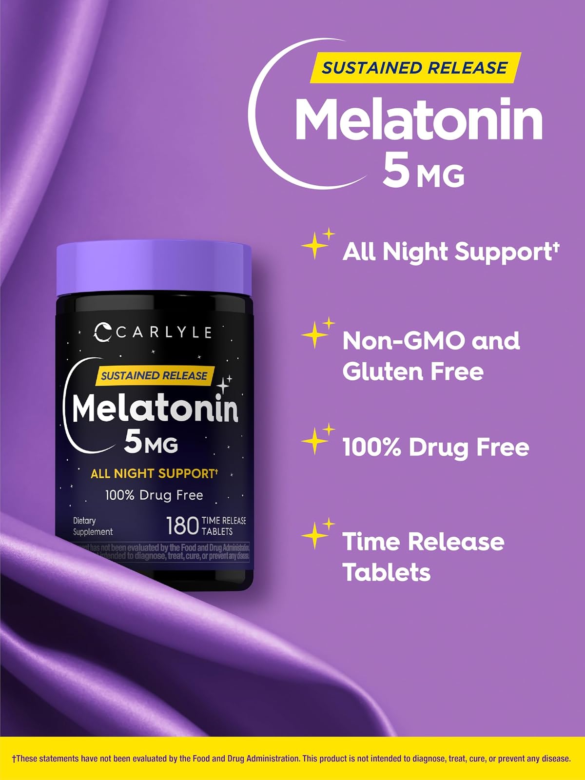 Melatonin tablets for better sleep