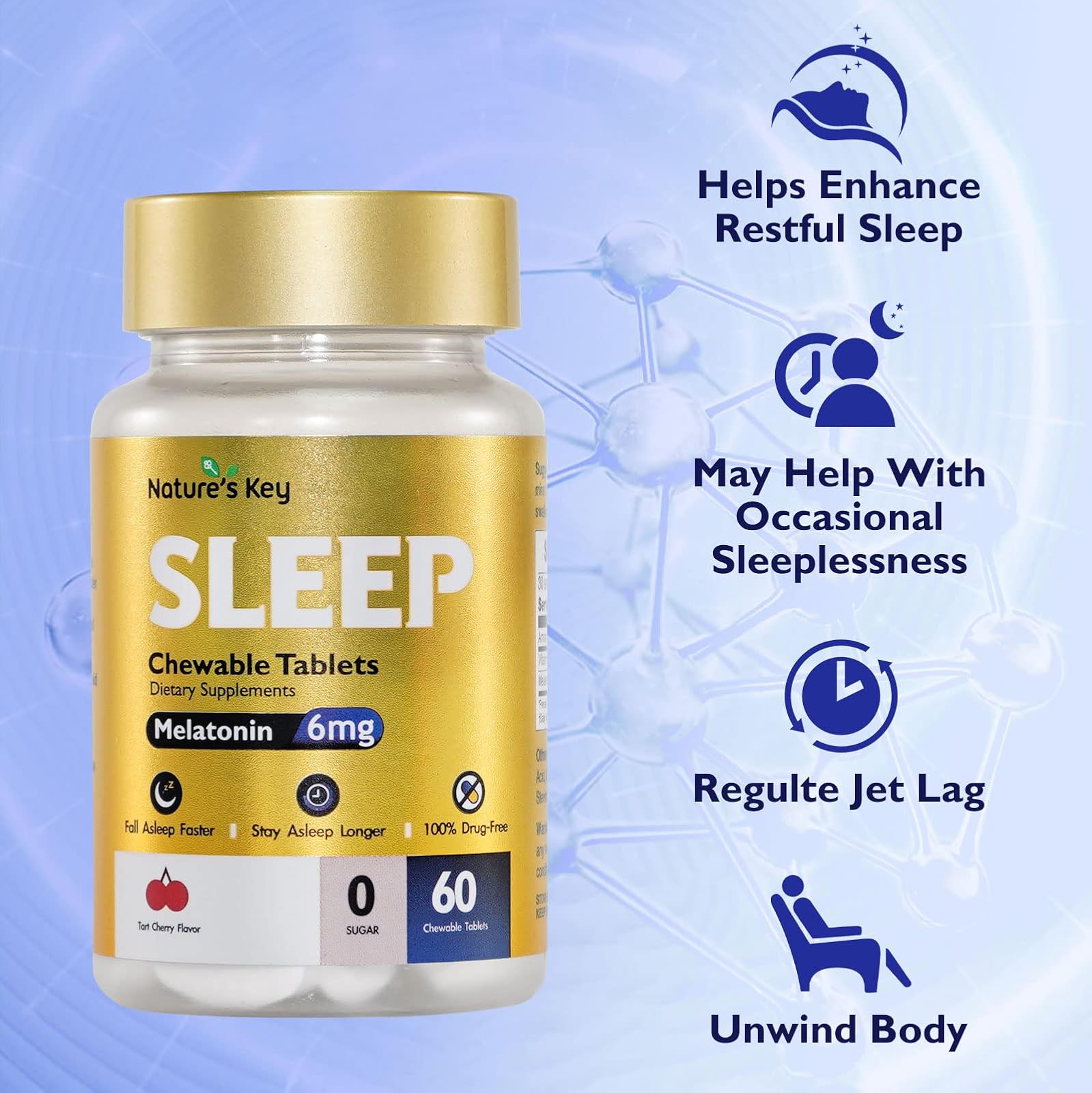 melatonin tablets for easy sleep