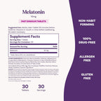 Melatonin tablets for improved sleep quality