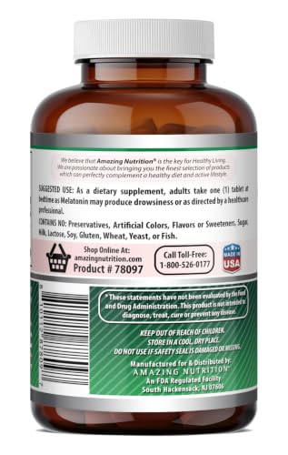Melatonin tablets for improved sleep quality