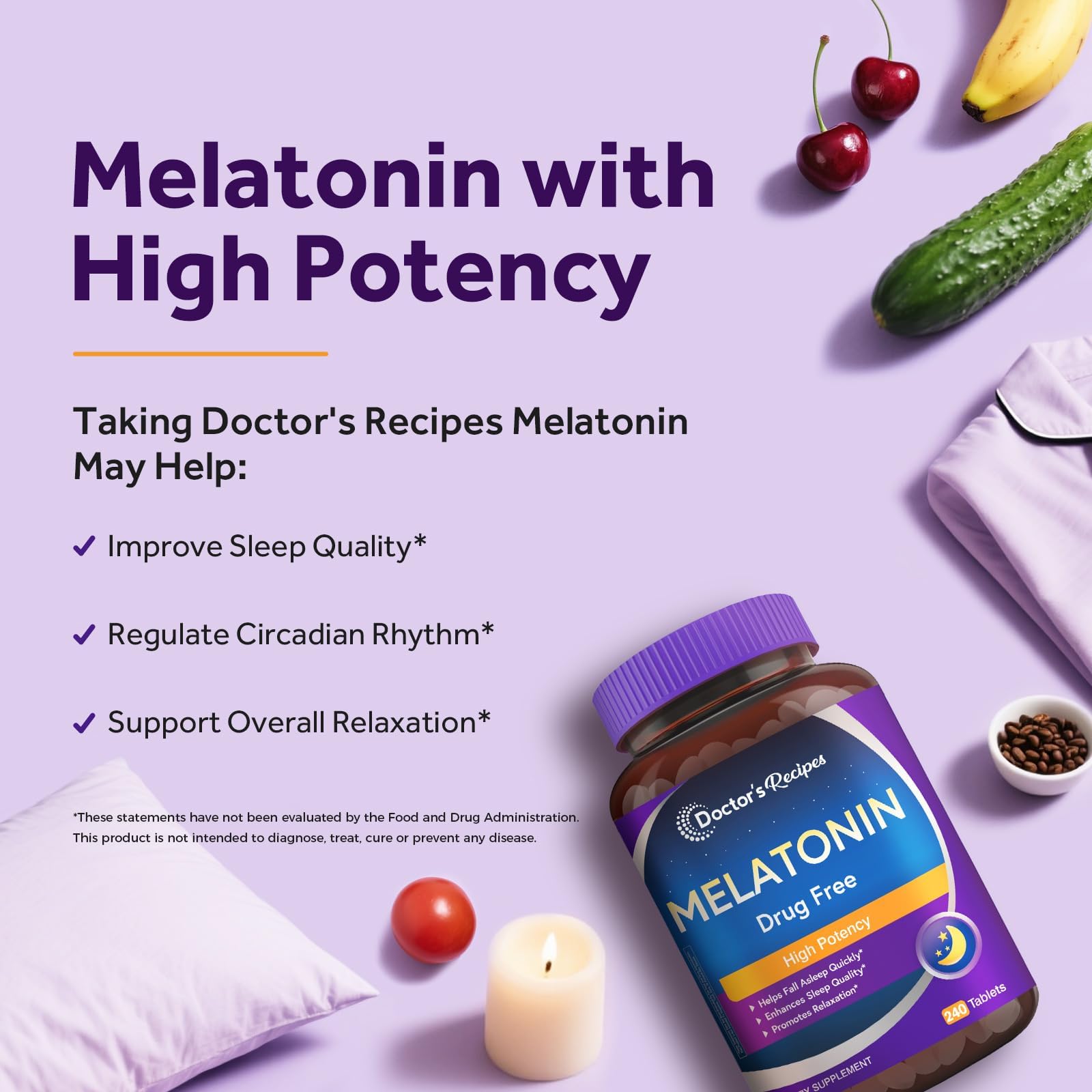 melatonin tablets for improved sleep quality