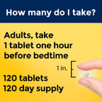 Melatonin tablets for improved sleep quality