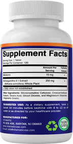 Melatonin tablets for improved sleep routine