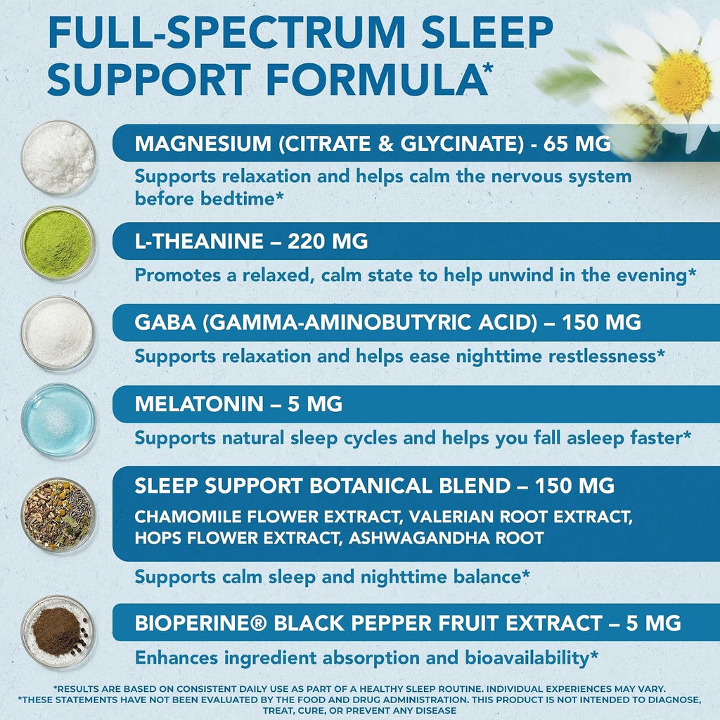 melatonin tablets for nightly routine