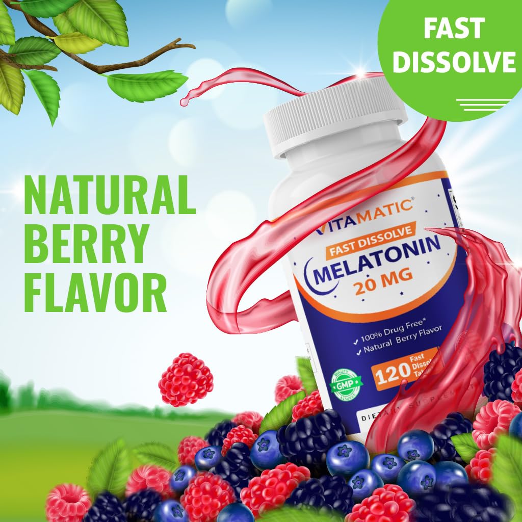 Melatonin tablets for nighttime relaxation