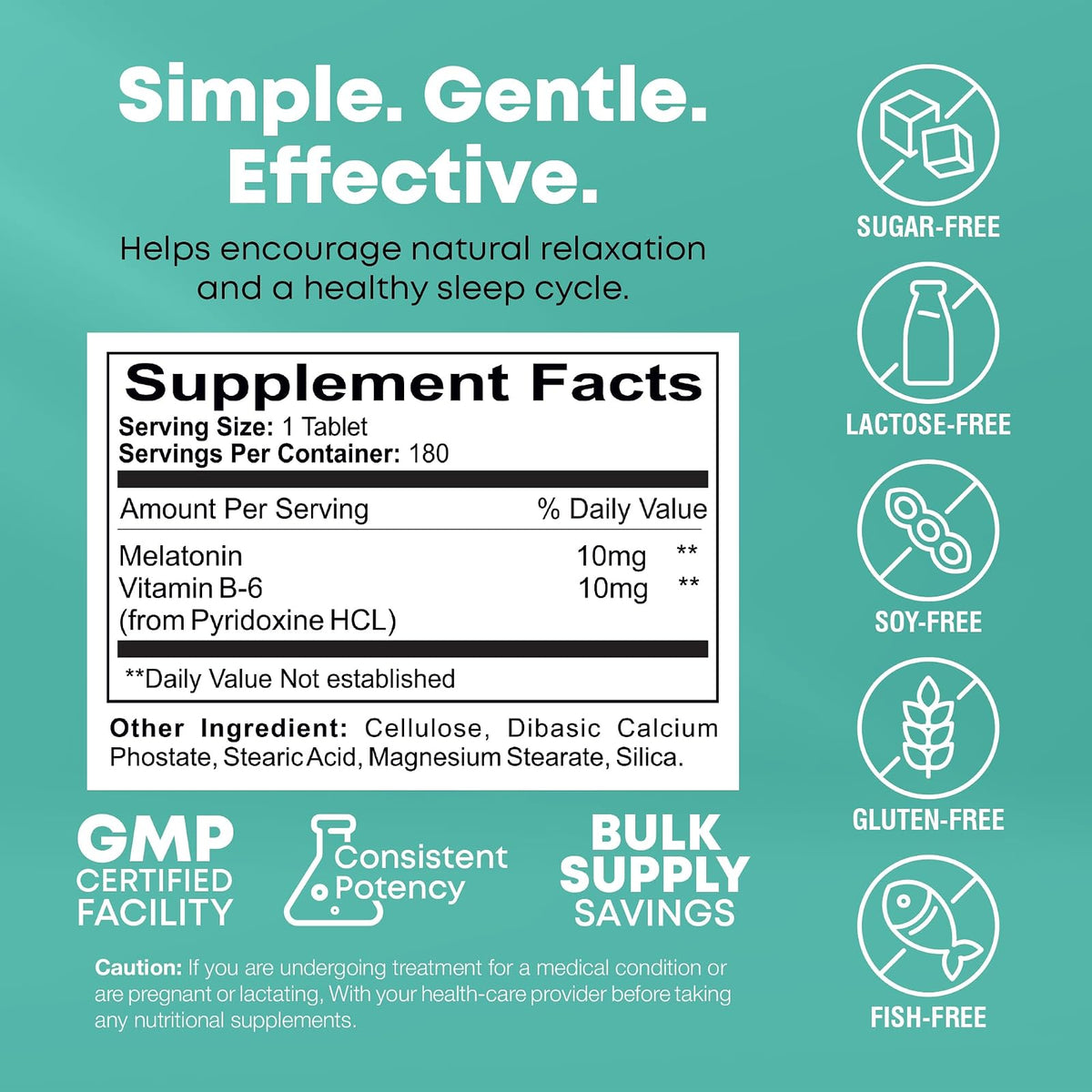 melatonin tablets for nighttime relaxation