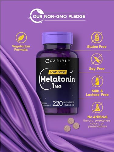 Melatonin tablets for nighttime relaxation
