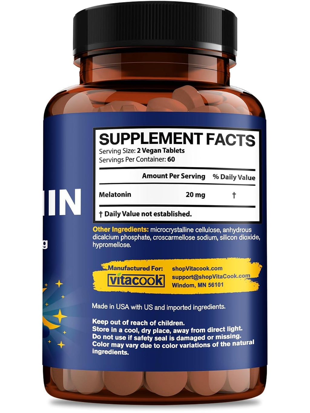 melatonin tablets for nighttime routine