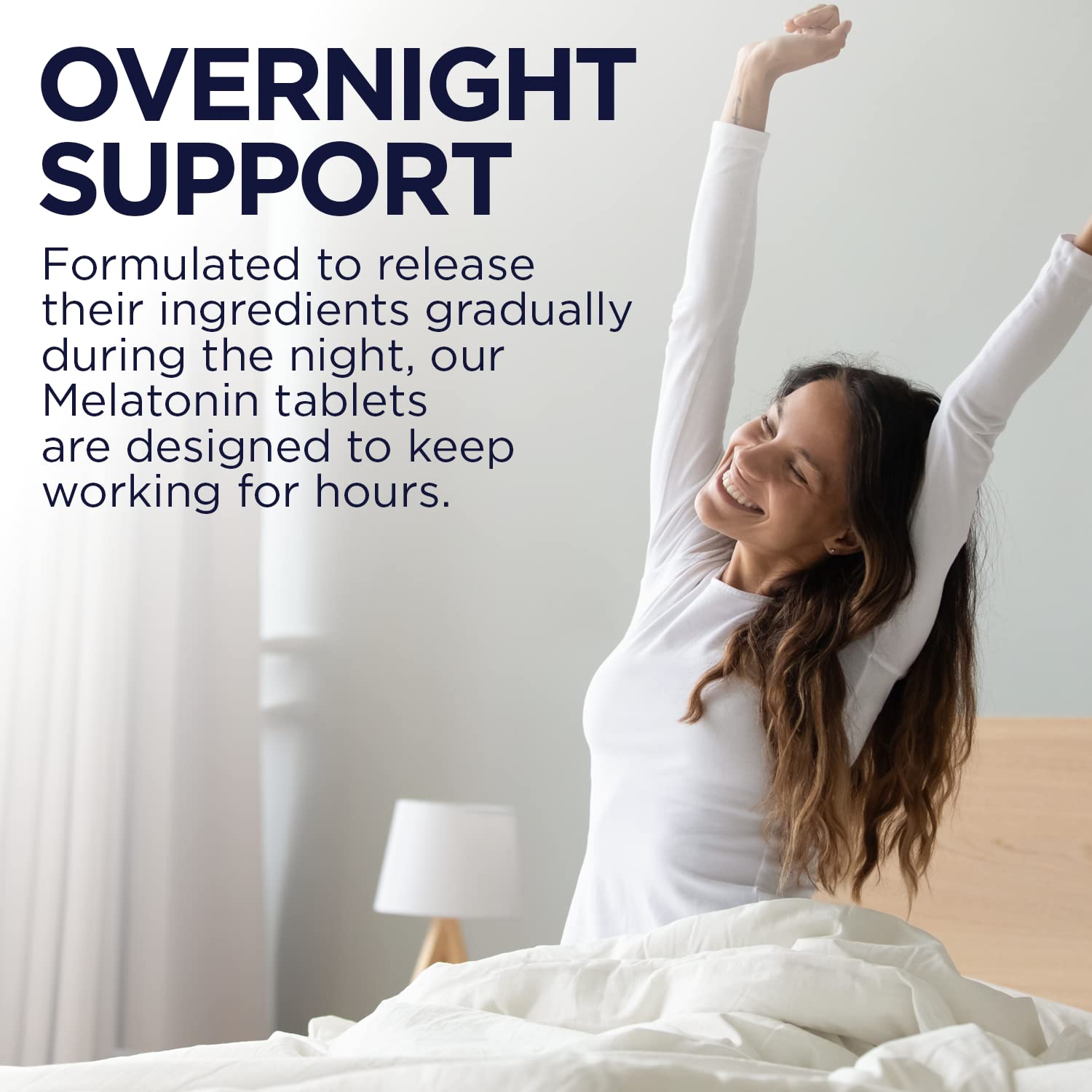 melatonin tablets for nighttime routine