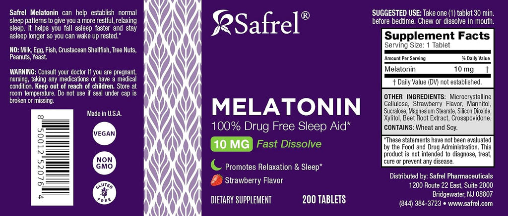 melatonin tablets for restful nights