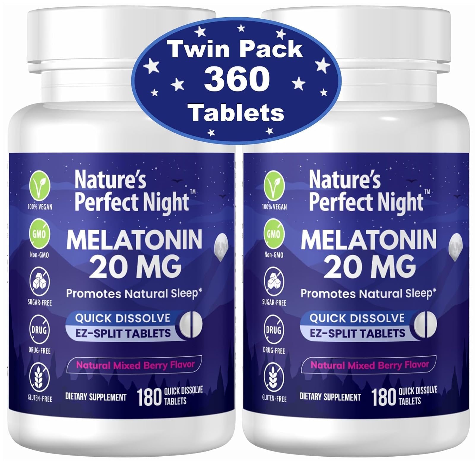 melatonin tablets for restful sleep