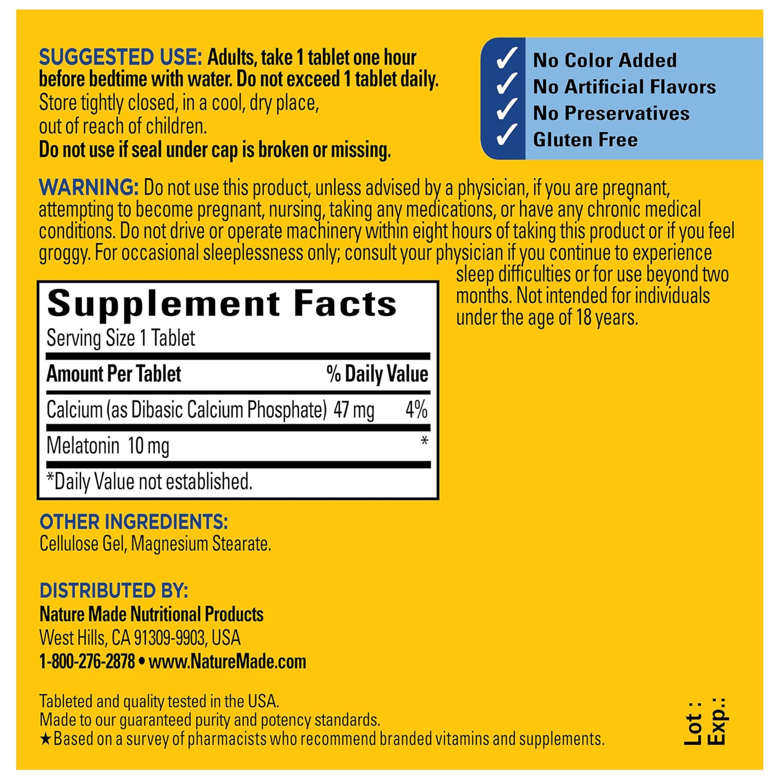 melatonin tablets for sleep quality