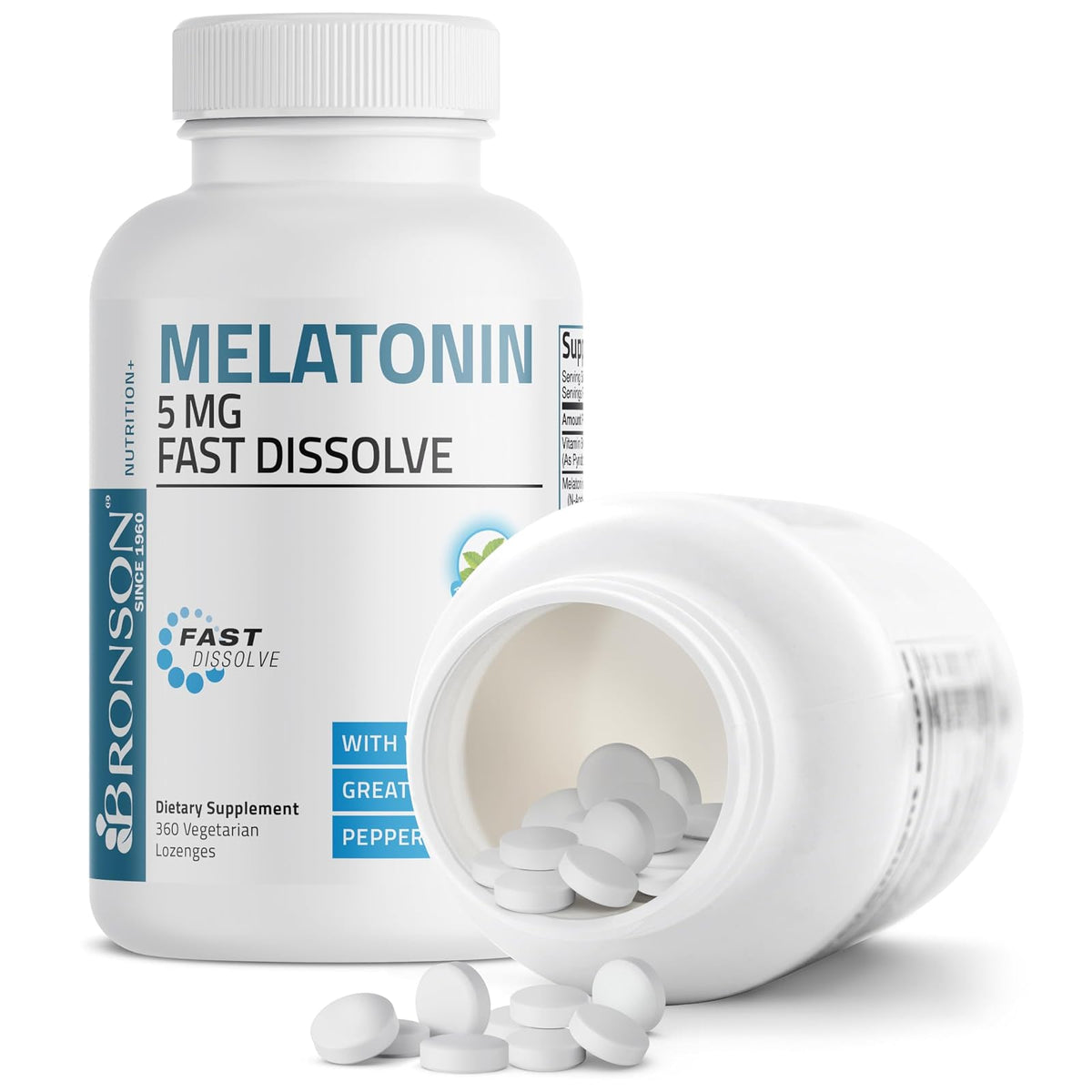 Melatonin tablets for sleep support