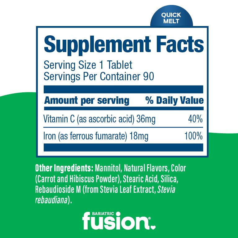 melon berry flavoured iron tablets