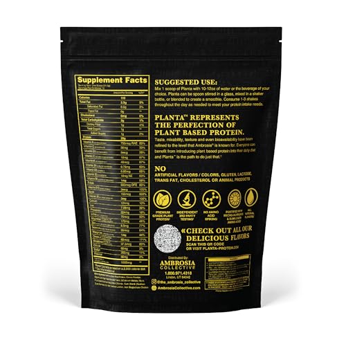 Melted chocolate plant based protein
