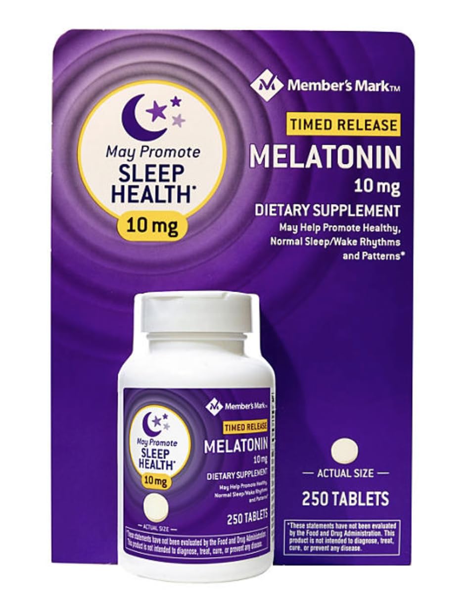 Member's Mark melatonin 10mg tablets