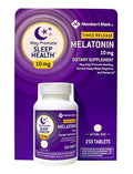 Member's Mark melatonin 10mg tablets