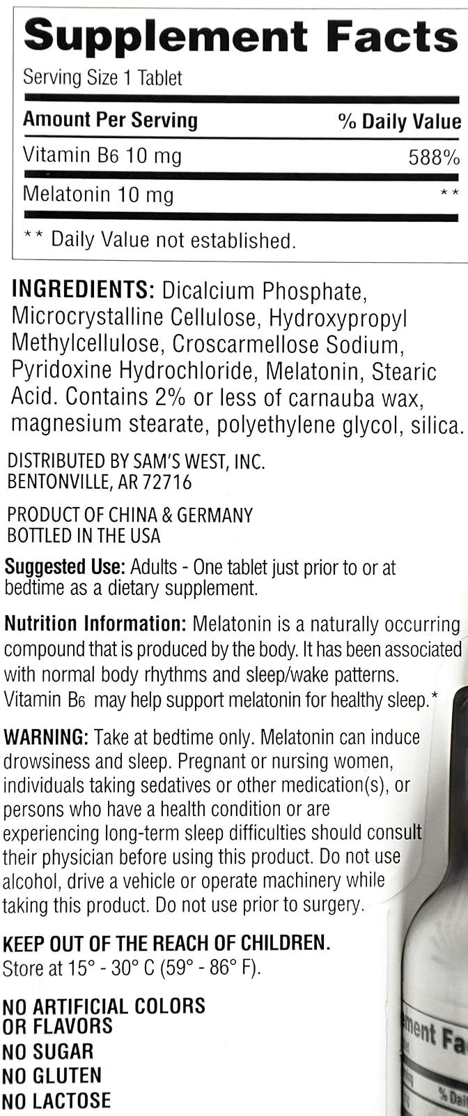 Member's Mark melatonin for sleep support