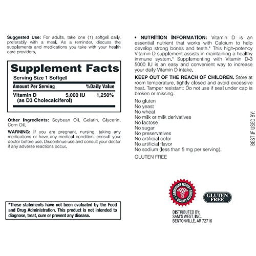 Member's Mark vitamin D for immunity