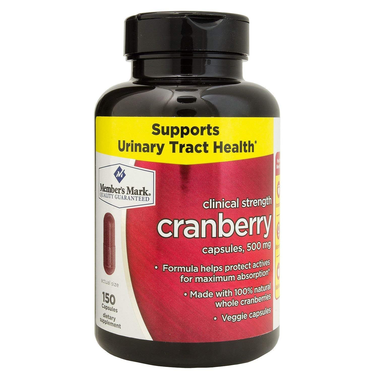 Members Mark Cranberry capsules for urinary health