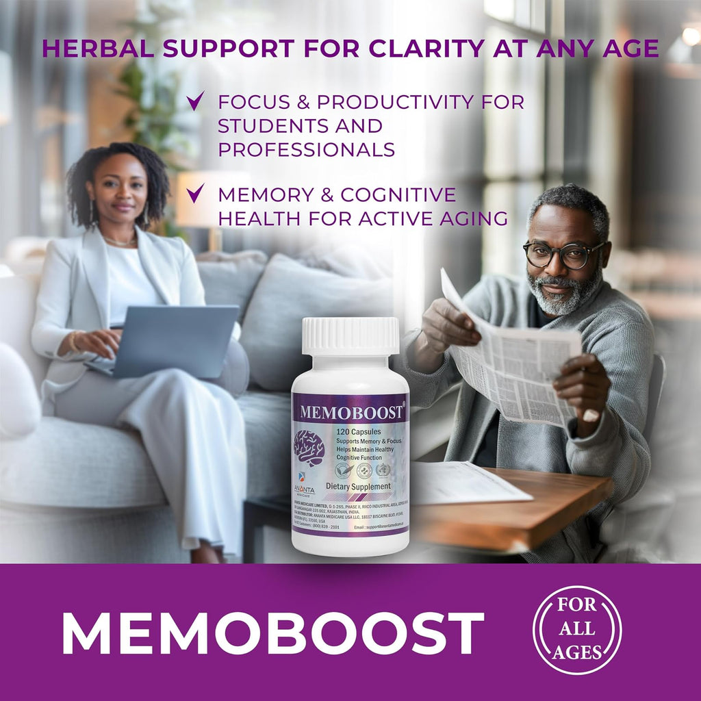 MEMOBOOST capsules for mental clarity