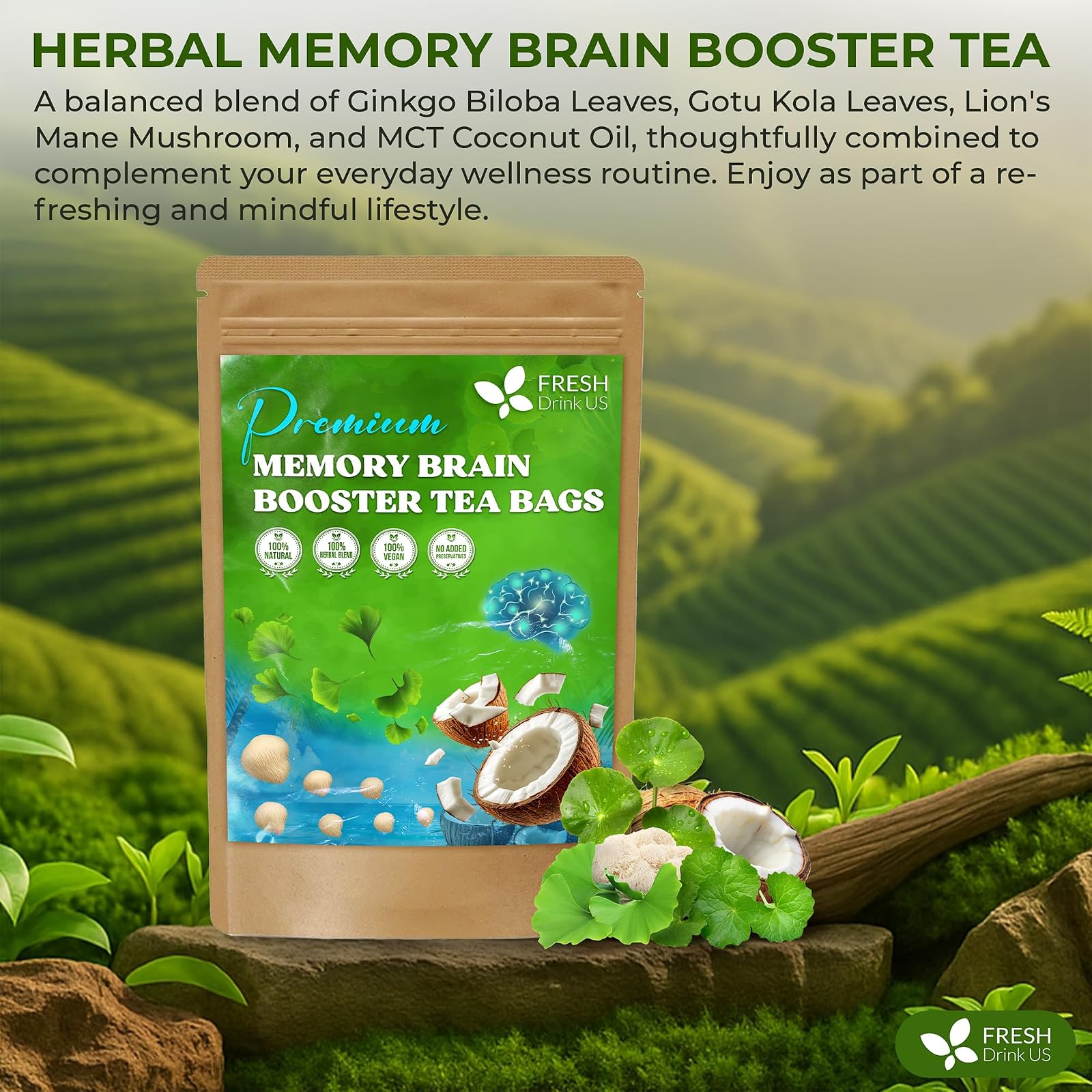memory boosting chamomile tea bags