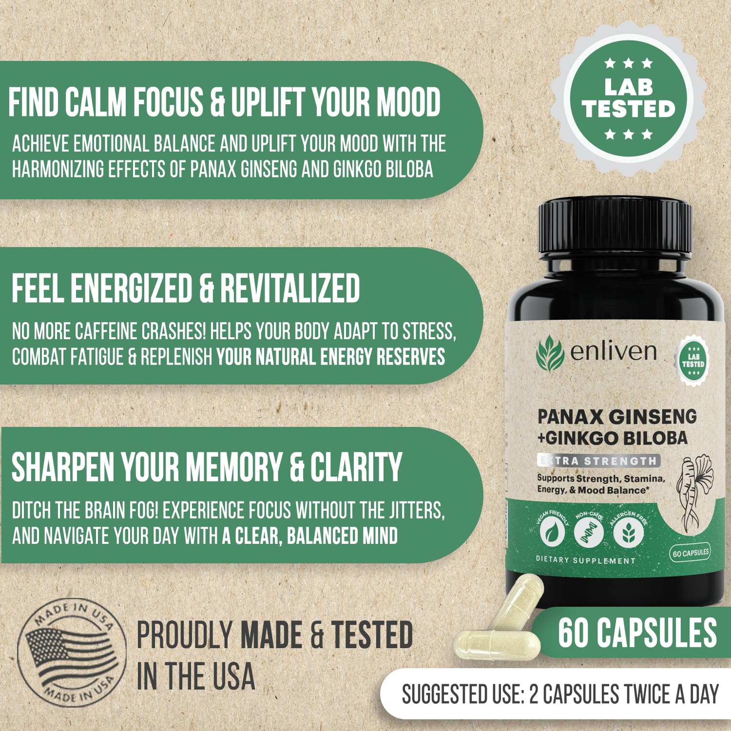 memory enhancement ginkgo biloba tablets