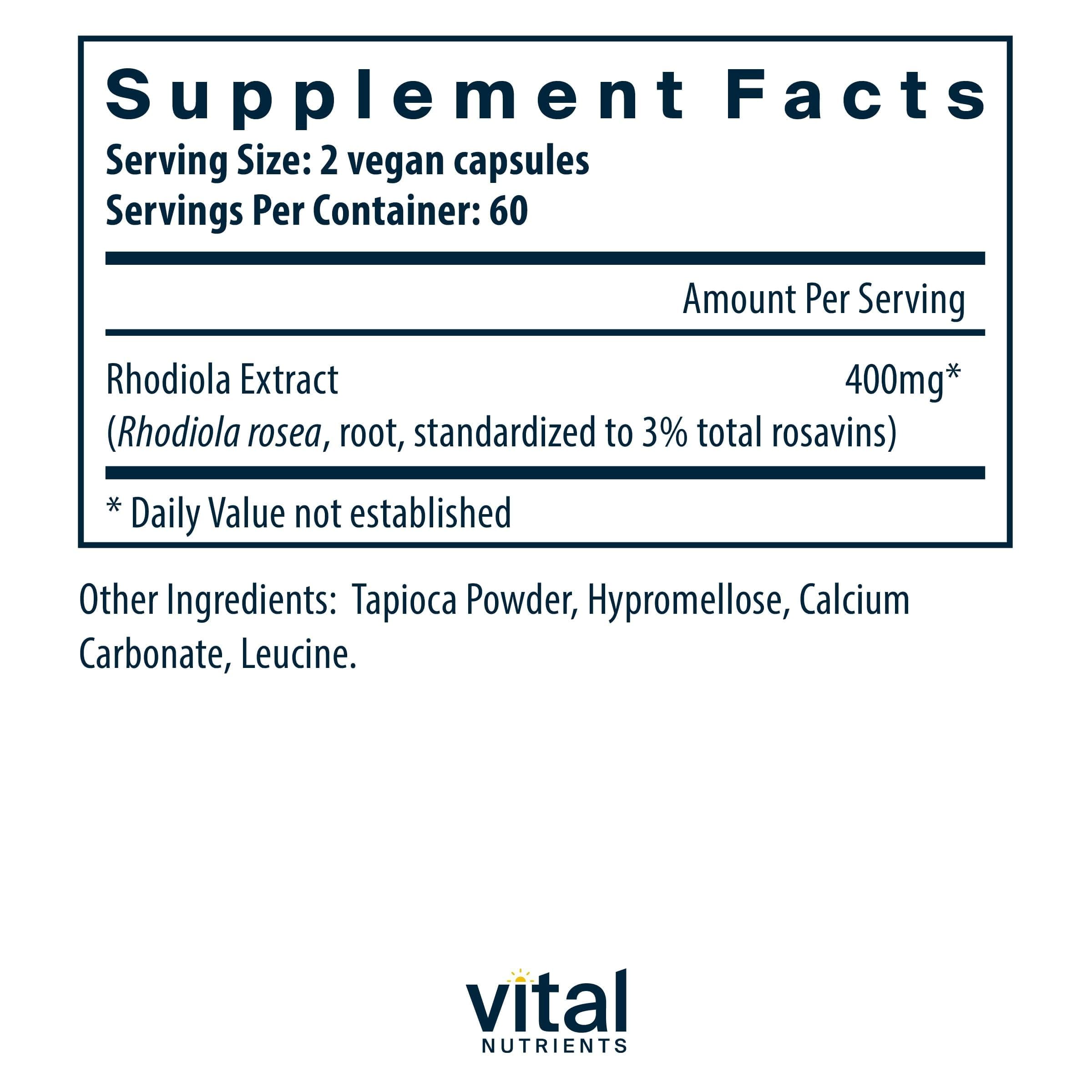 memory enhancement herbal supplements Rhodiola