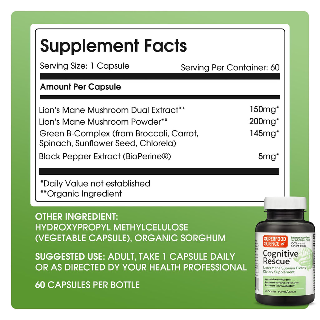 memory enhancement mushroom supplement