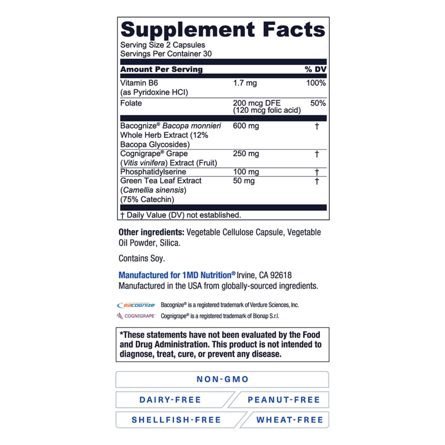 memory enhancement with blended supplements