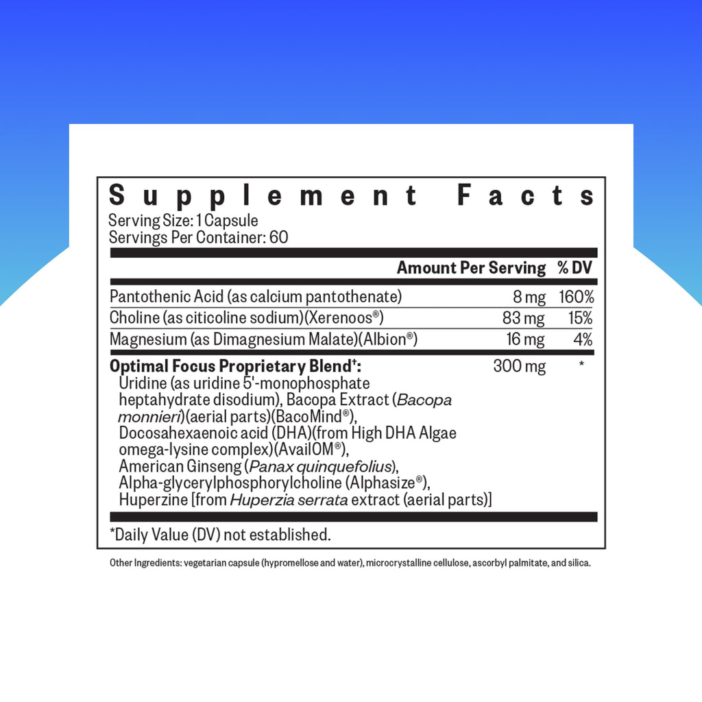 memory enhancement with choline and DHA