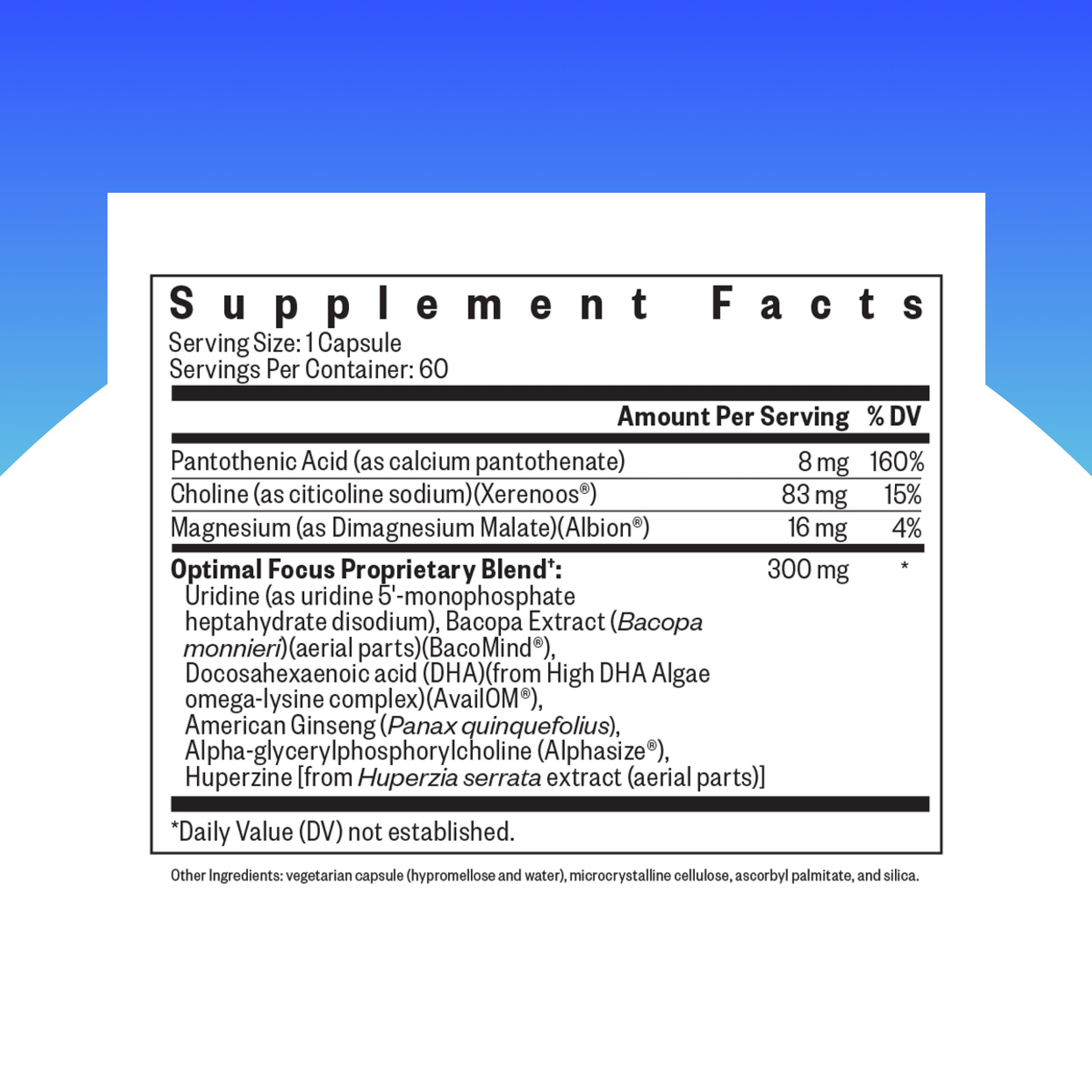 memory enhancement with choline and DHA