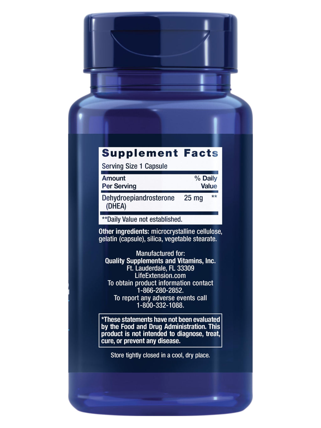 Memory enhancement with DHEA capsules