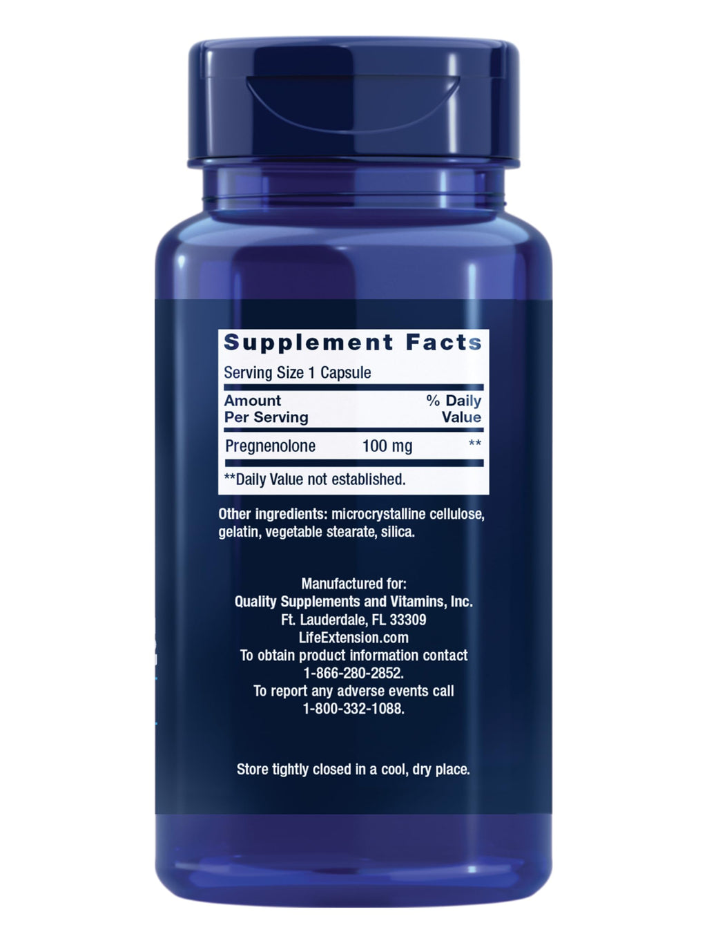 Memory enhancement with pregnenolone capsules