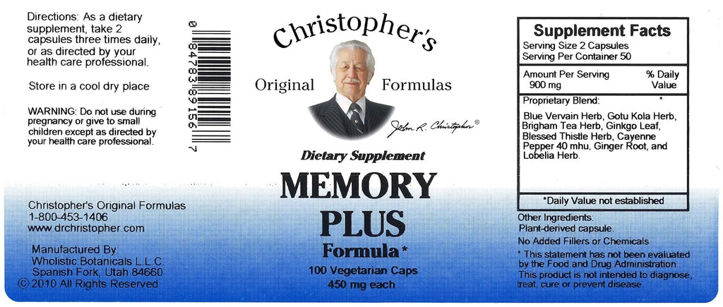 memory plus capsules for focus