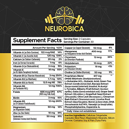 memory support blended vitamin capsules