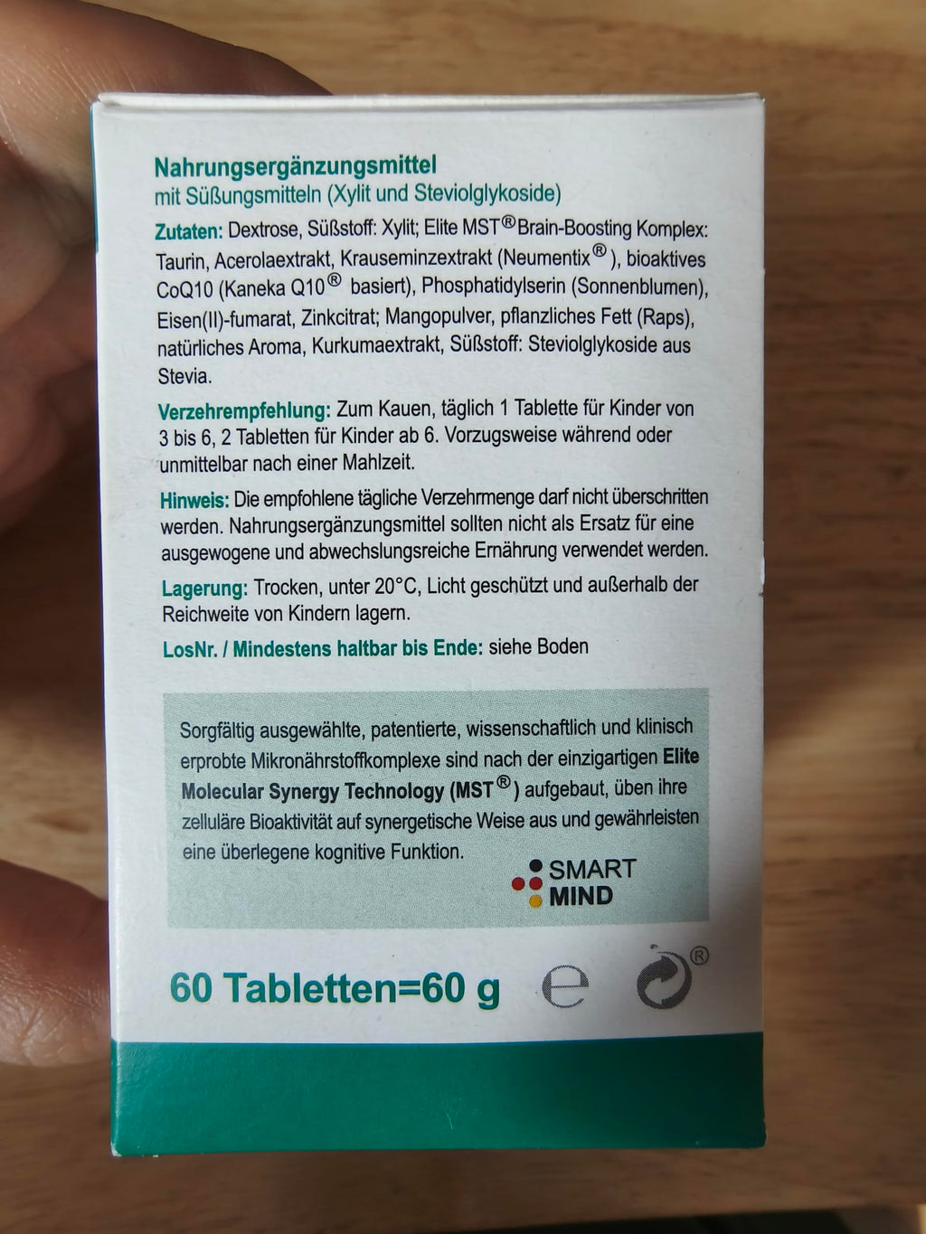 Memory support capsules for children