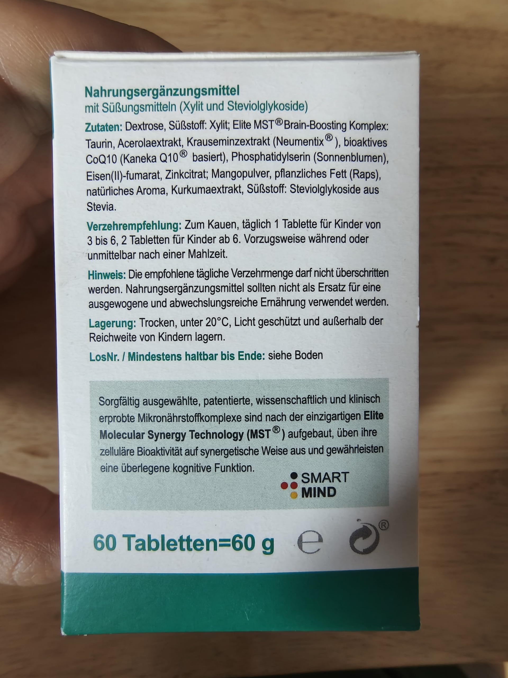 Memory support capsules for children