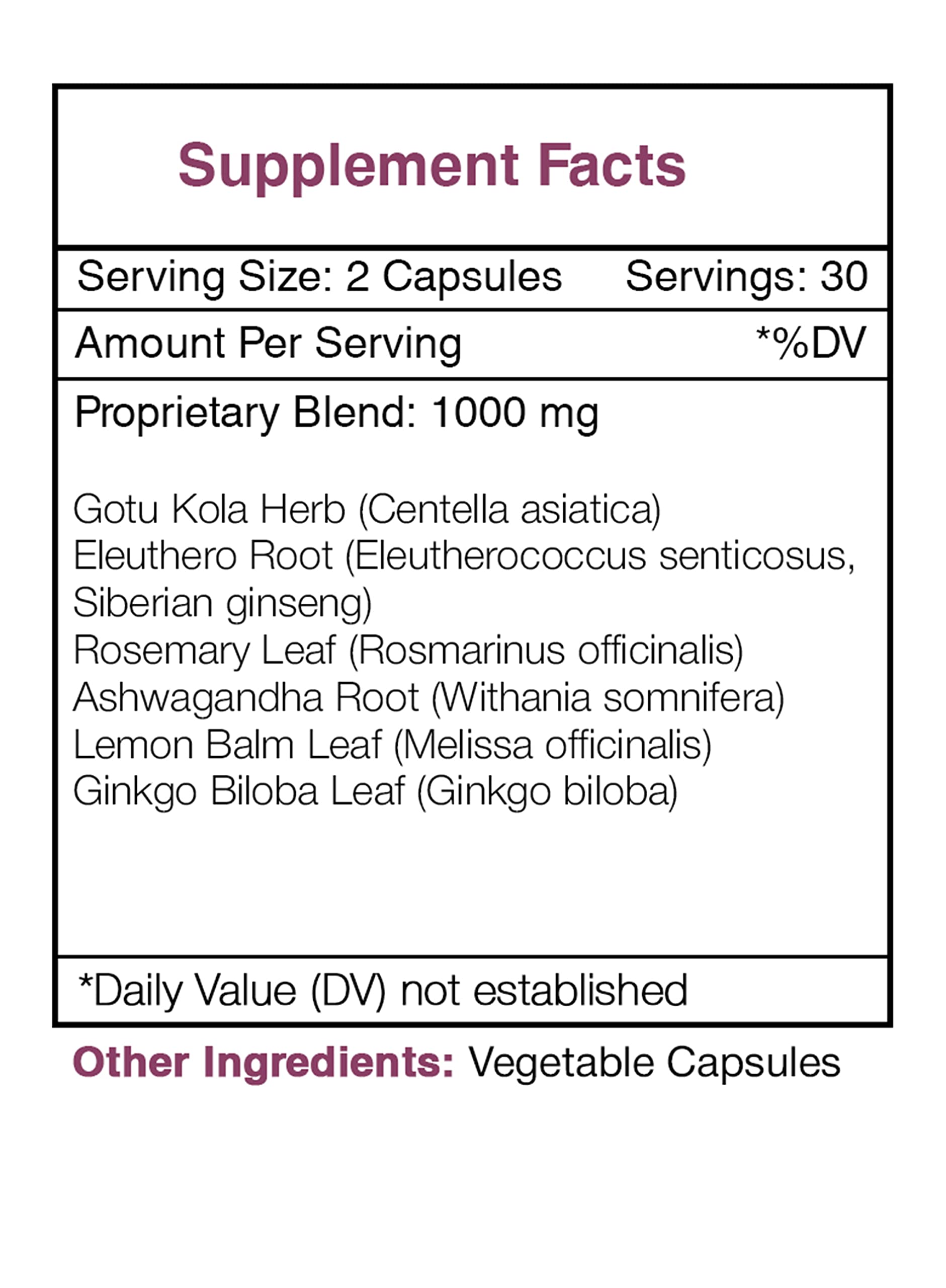 memory support capsules with mushrooms