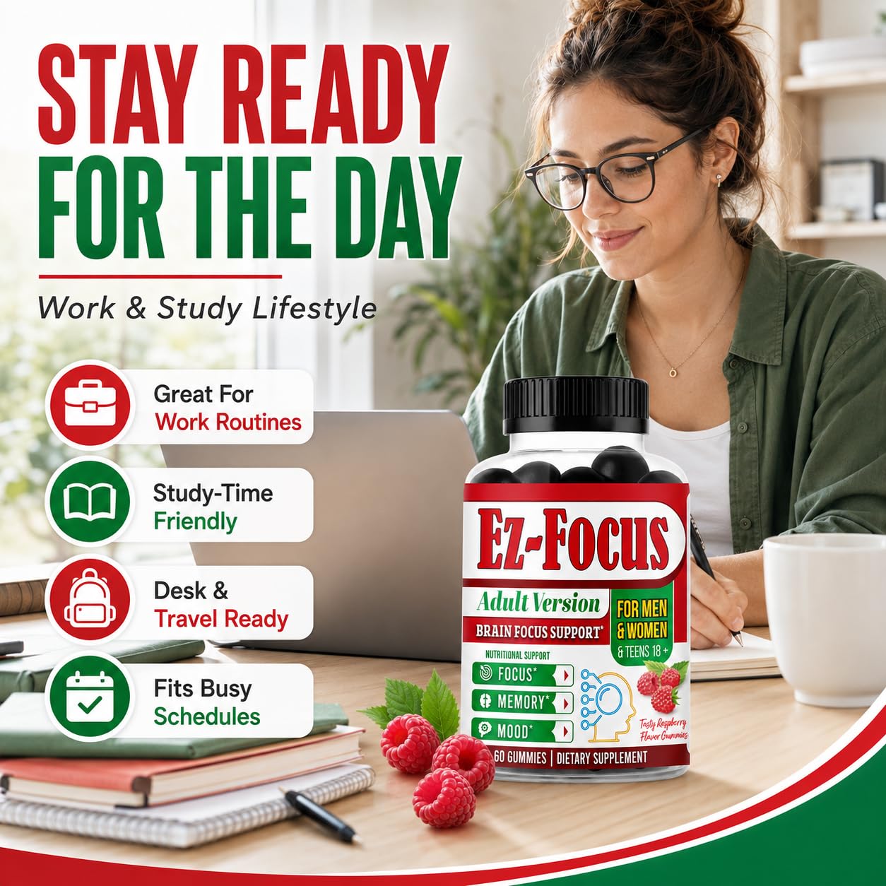Memory support chewable vitamins