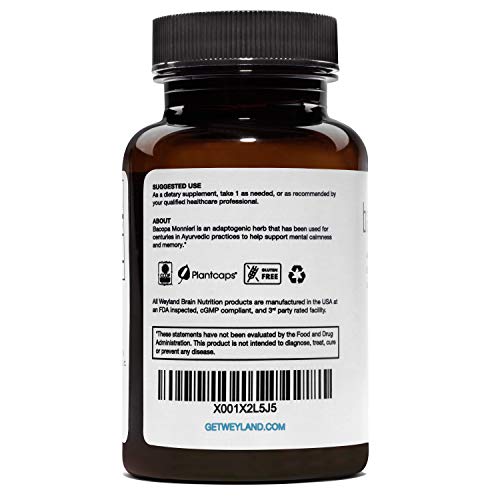 Memory support with organic Bacopa