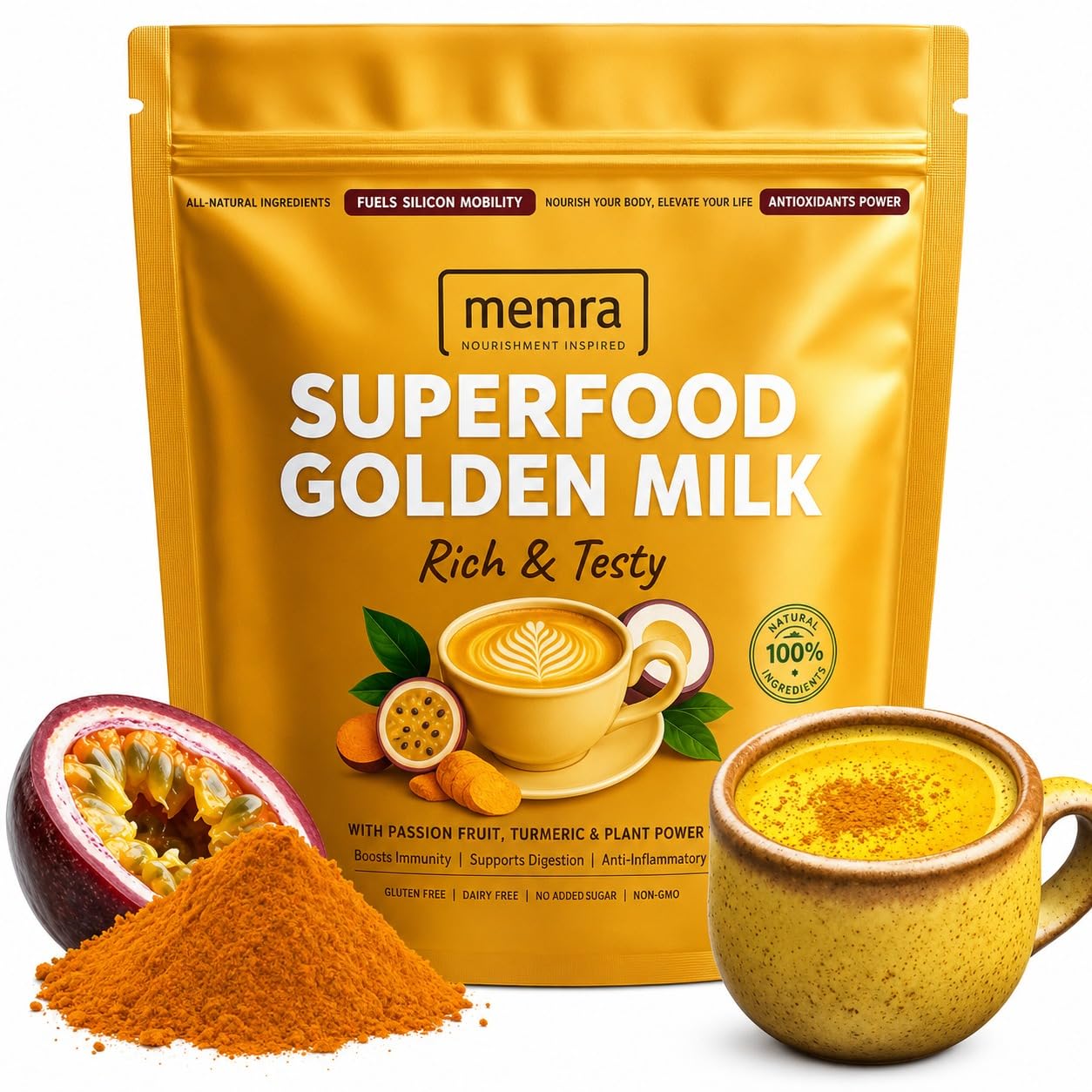 Memra golden milk powder benefits