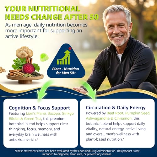 Men's 50 Plus gummy vitamin support