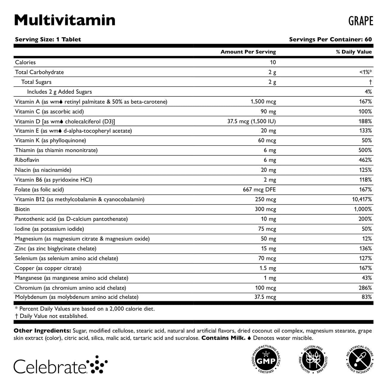 Men's chewable multivitamin tablets