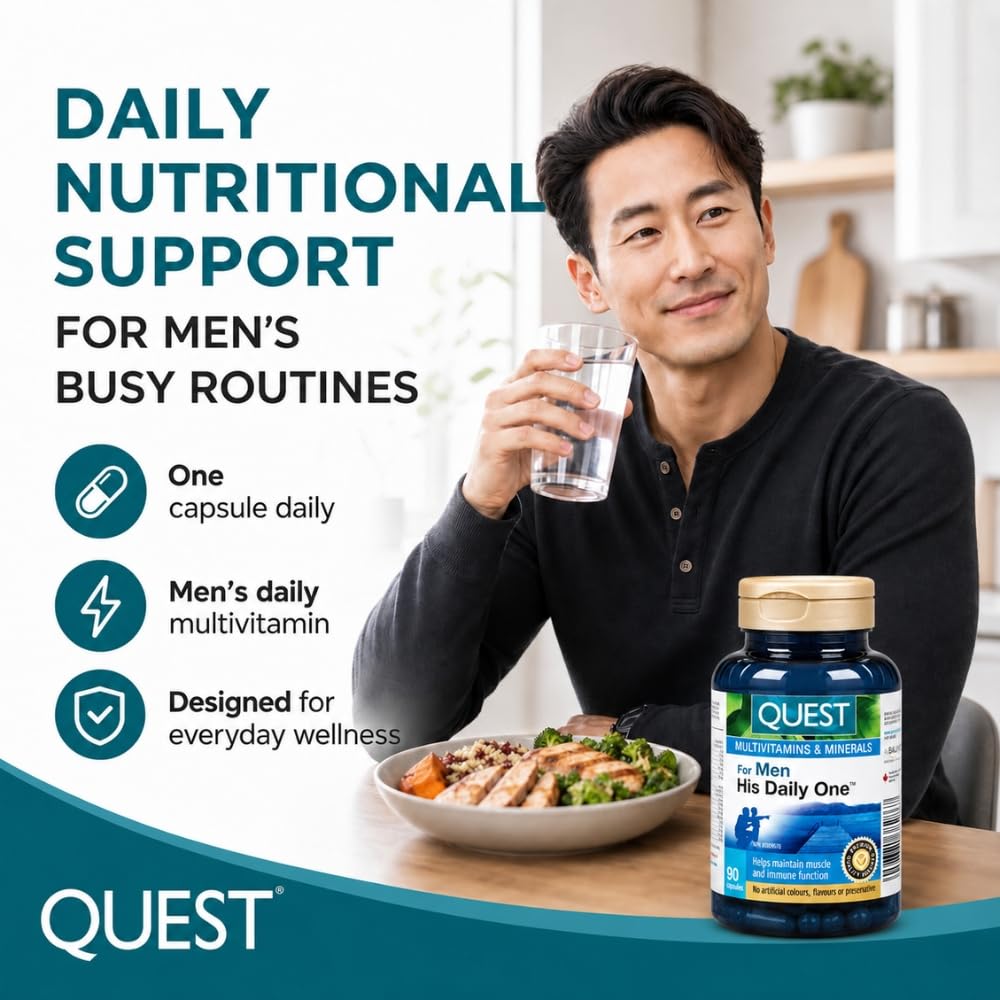Men's daily health supplement capsules