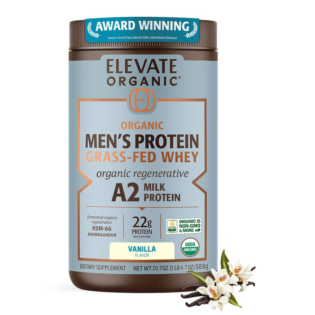 Men's grass-fed whey protein powder