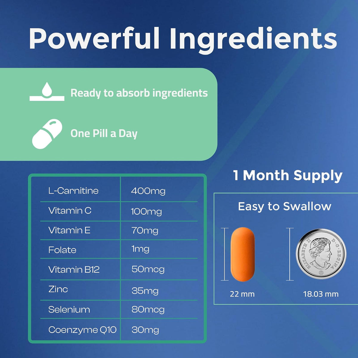 Men's health dietary supplement tablets