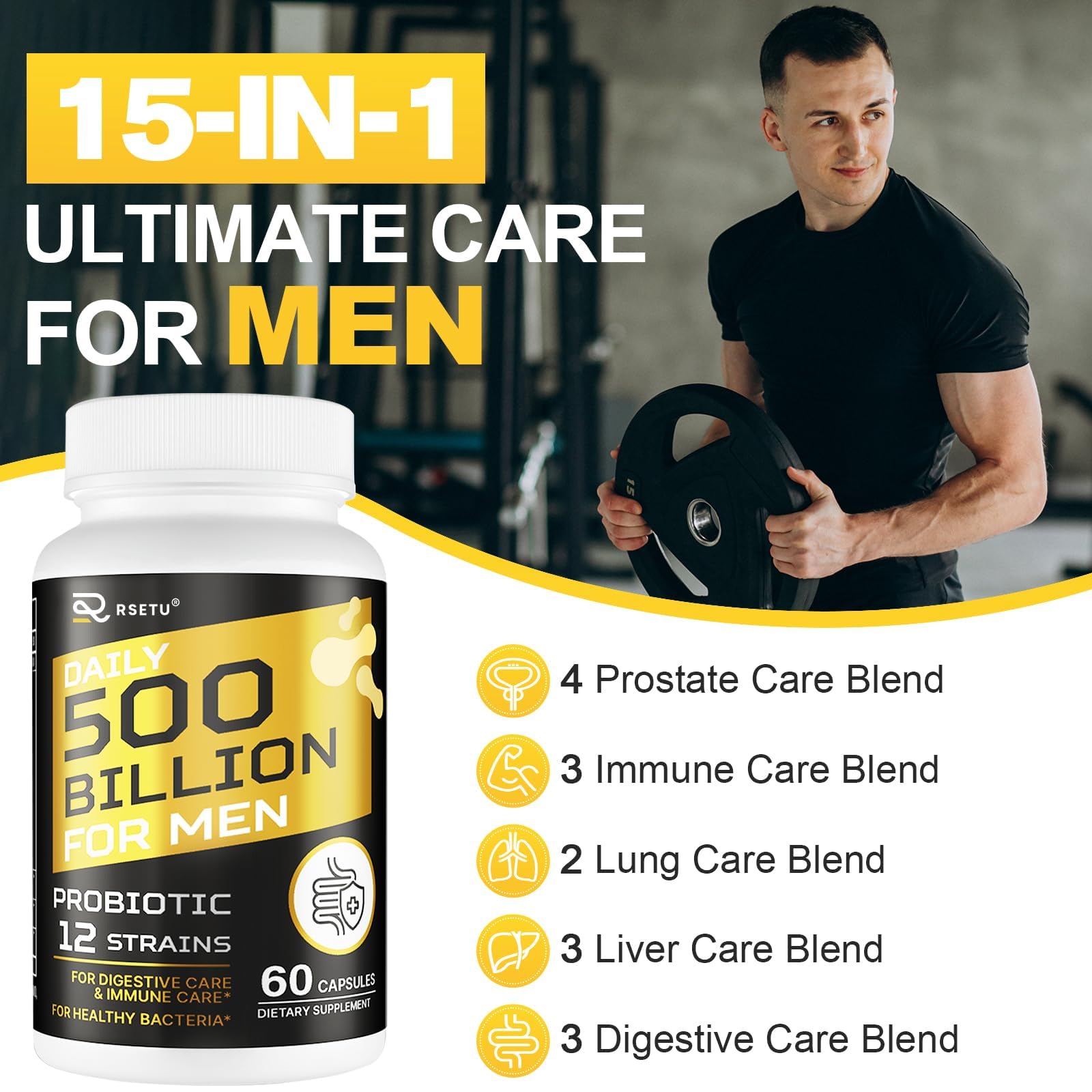 men's health probiotics for gut balance