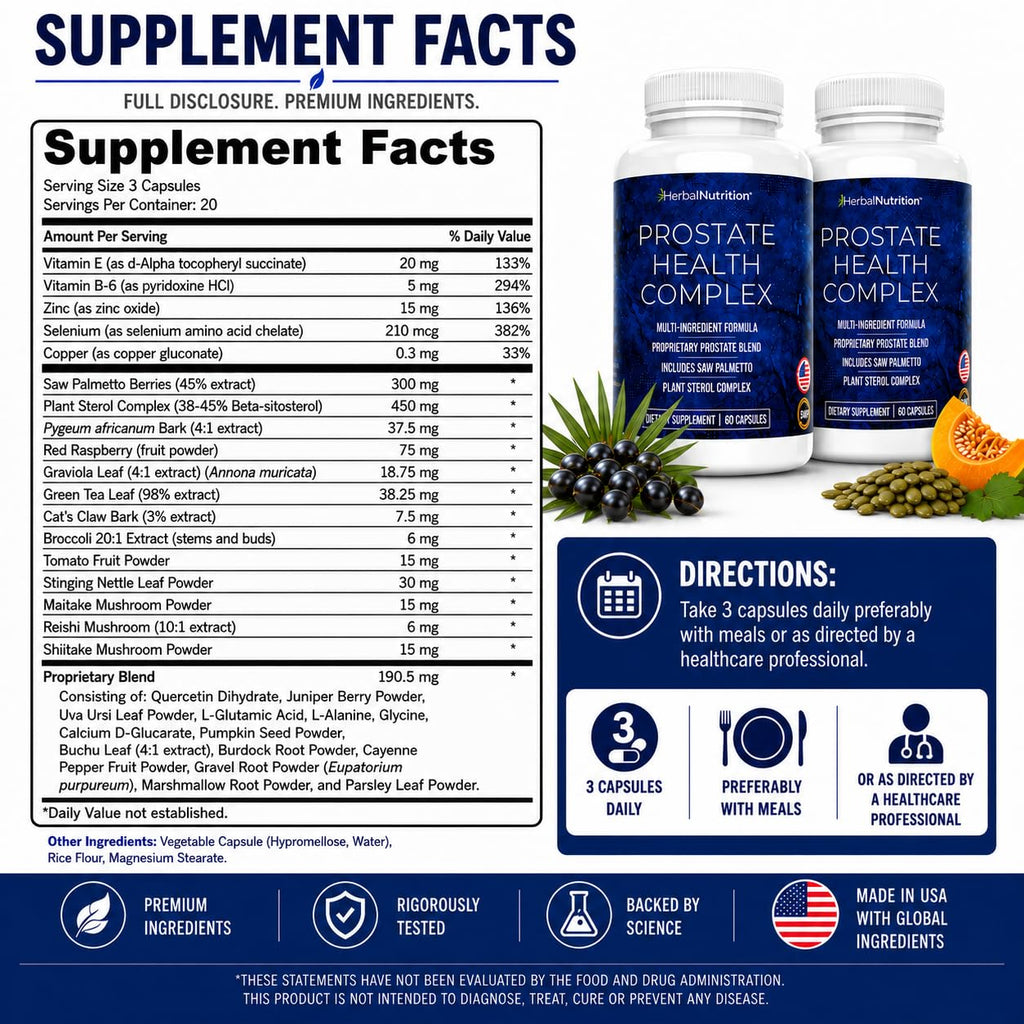 Men's health prostate care solution